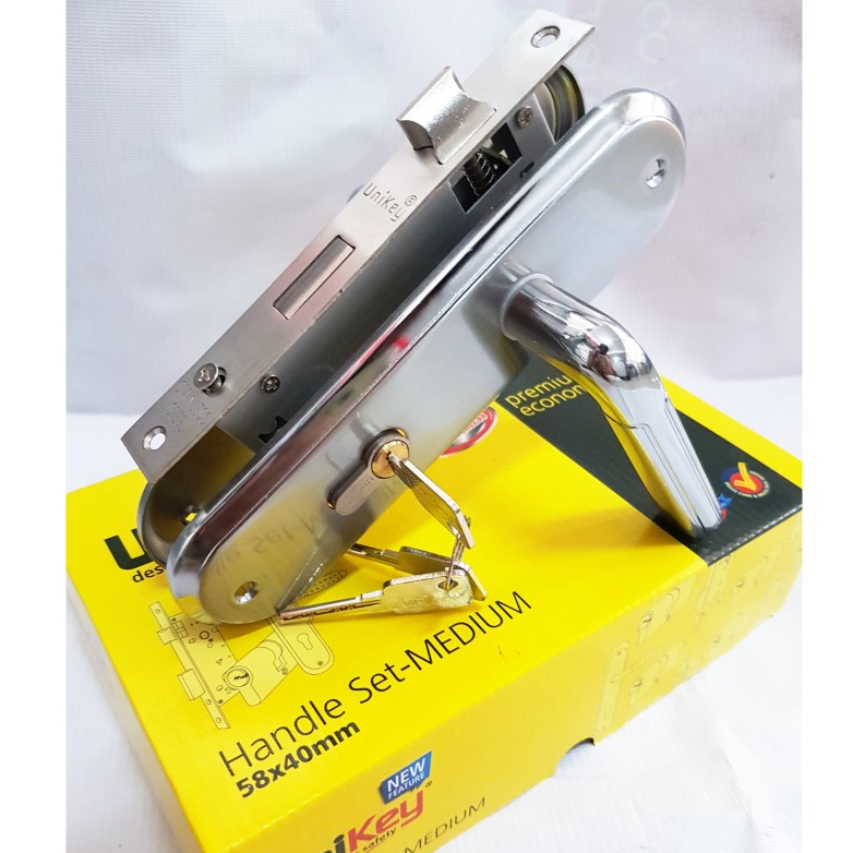 Jual HANDLE PINTU MERK UNIKEY HP 1082 MED SN/CP. GAGANG PINTU | Shopee ...