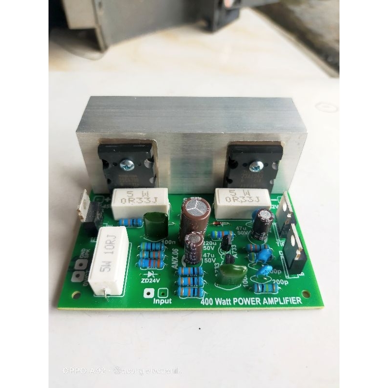Jual Kit Power Amplifier 400 Watt Mono + final thosiba | Shopee Indonesia