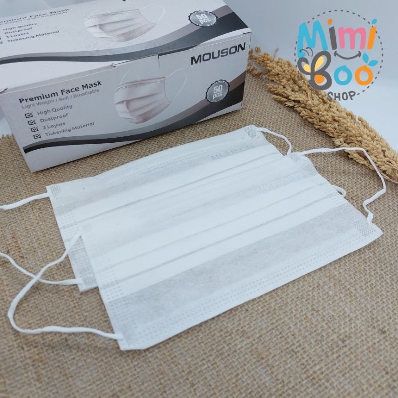 Jual Masker Mouson 3Ply Box (isi 50pcs) | Shopee Indonesia