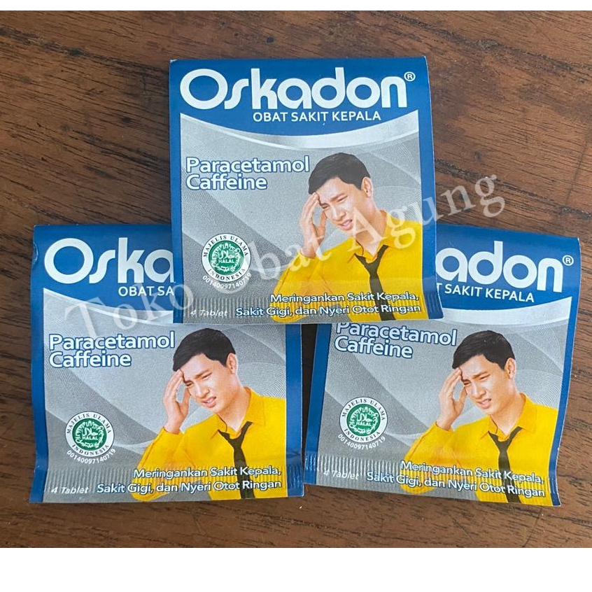 Jual Oskadon Sakit Kepala BUNDLING 4 Strip (1 strip isi 4 tablet). Obat ...