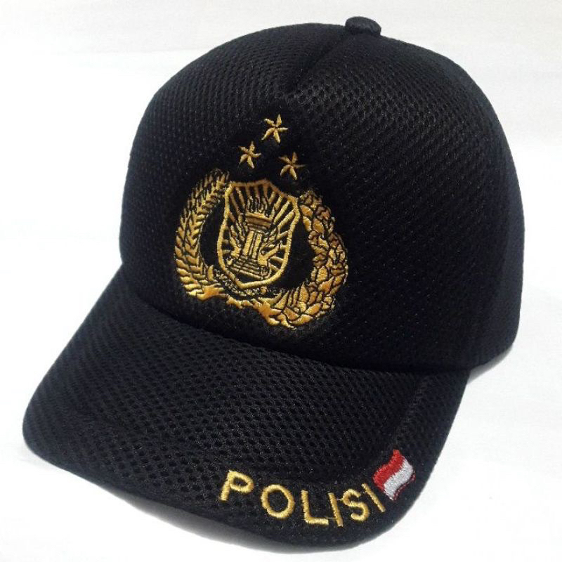 Jual TOPI DINAS POLISI FULL BORDIR ORIGINAL PREMIUM | Shopee Indonesia