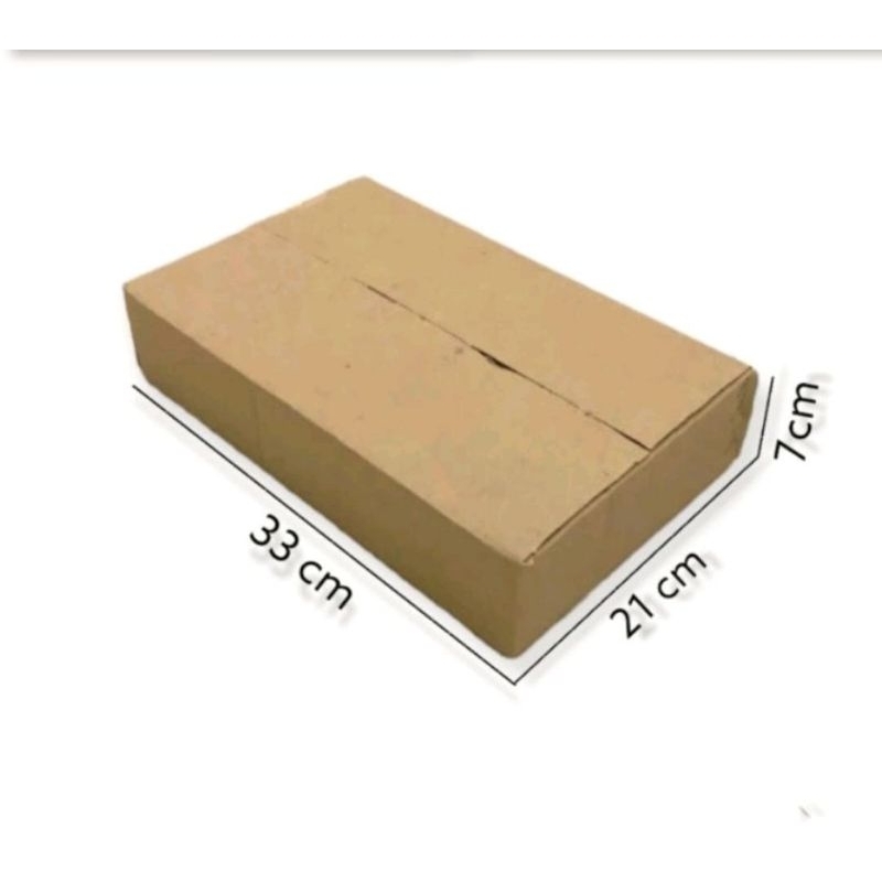 Jual Kardus/box Ukuran 33x21x7 cm Single wall polos | Shopee Indonesia