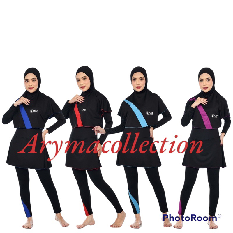 Jual Baju renang wanita muslimah (Hijab bolero )polos list tangan/Baju renang muslimah# terlaris ...