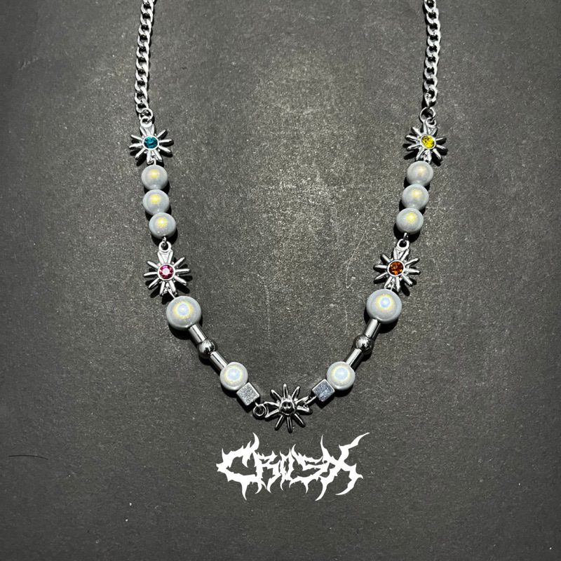 Jual KALUNG SMILEY NECKLACE / PEARL CHAIN NECKLACE / MULTILAYER PENDANT ...