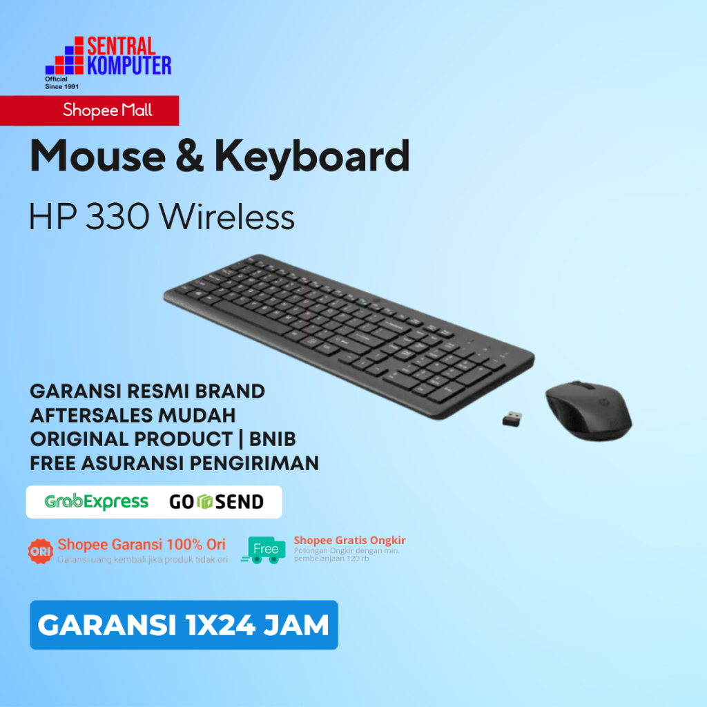 Jual Hp 330 Wireless Mouse And Keyboard Combo Shopee Indonesia