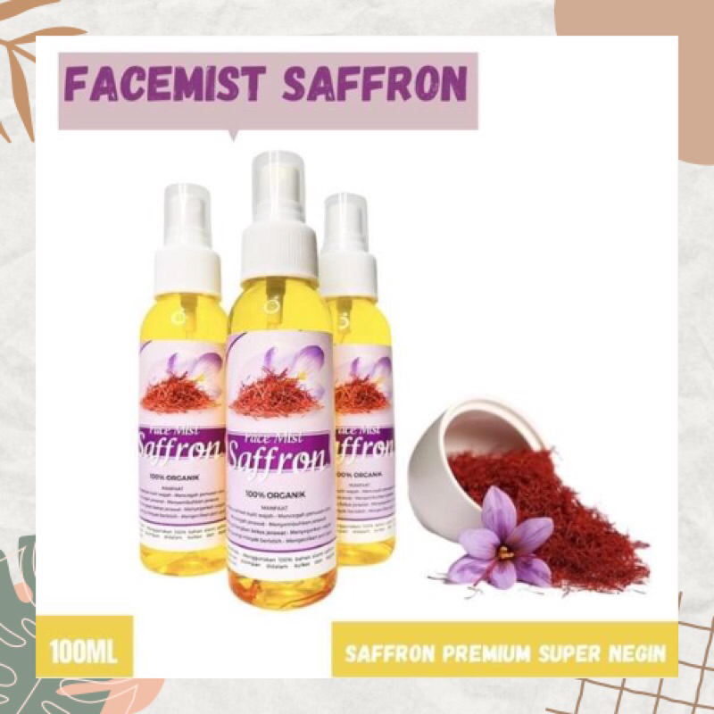 Jual Face Mist Saffron Original premium Negin isi 100ml - Air Saffron ...