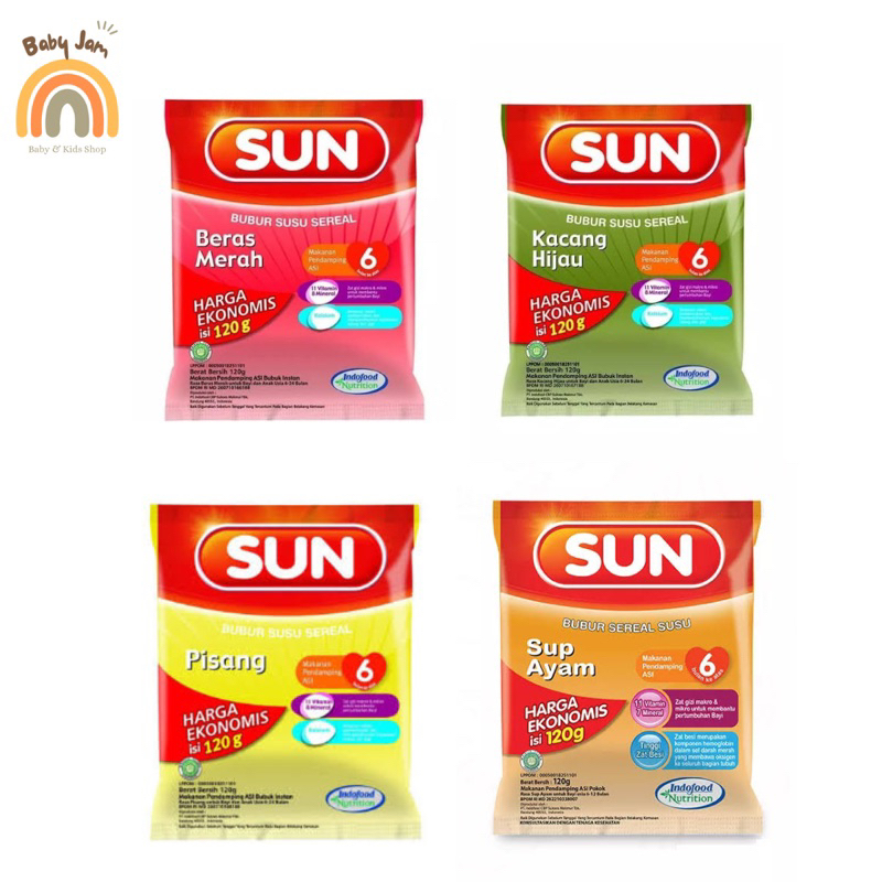 Jual SUN EKONOMIS SACHET 120 GR / MPASI 6 BULAN / SUN EKONOMIS / BUBUR ...