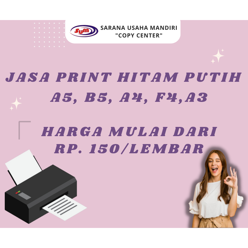Jual Print B/W Hitam Putih Dokumen, Buku, Makalah, Skripsi dll | Shopee ...