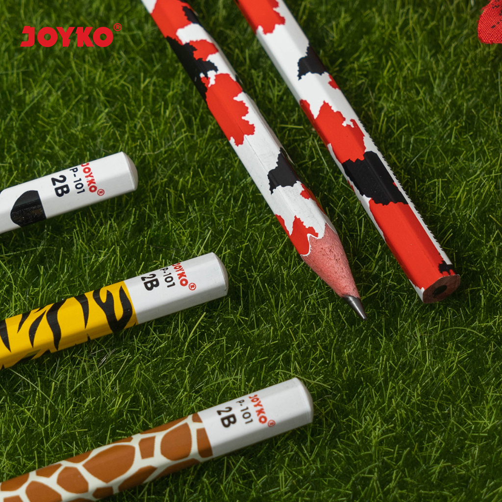 Jual Pencil Pensil Joyko P-101 2B Animal Kingdom 2 1 BOX 12 PCS | Shopee Indonesia