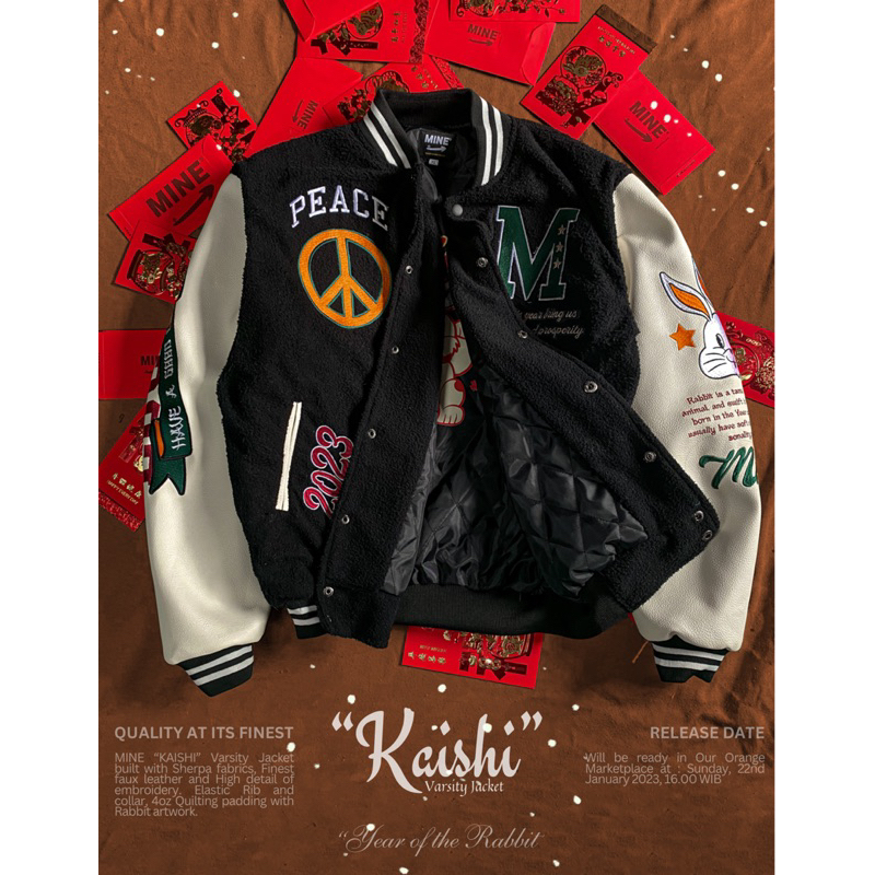Jual MINE OFFICIAL - KAISHI VARSITY JACKET | Shopee Indonesia