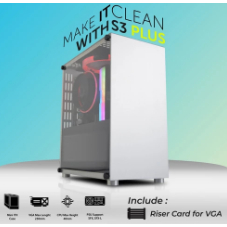 Jual Case MetalFish S3 Plus Mini ITX Alumunium Tempered Glass Vertical ...