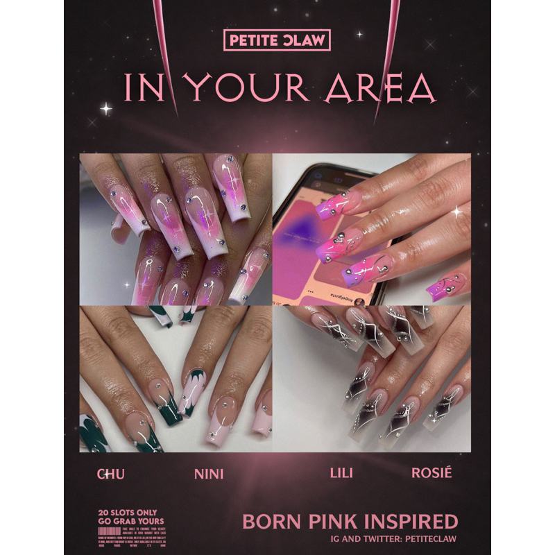 Jual BORN PINK Press On Nails by Petite Claw | Shopee Indonesia