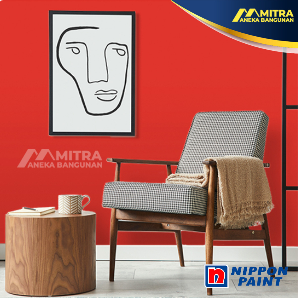 Jual CAT TEMBOK NIPPON PAINT EKSTERIOR INTERIOR - SASHAY RED NP R 1260 ...
