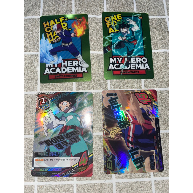 Jual trump metallic hologram card shoto todoroki izuku midoriya deku ...