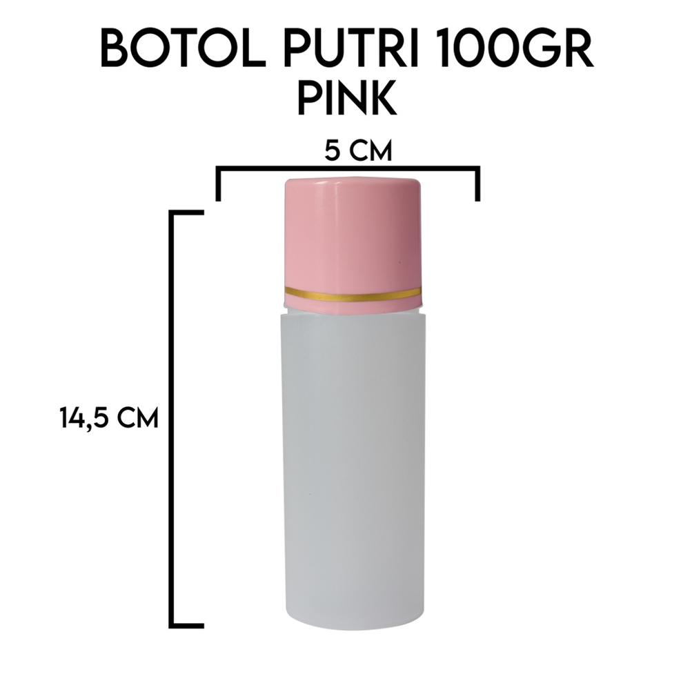 Jual Botol putri 100gr pink natural | kemasan tooner kosmetik | Shopee ...