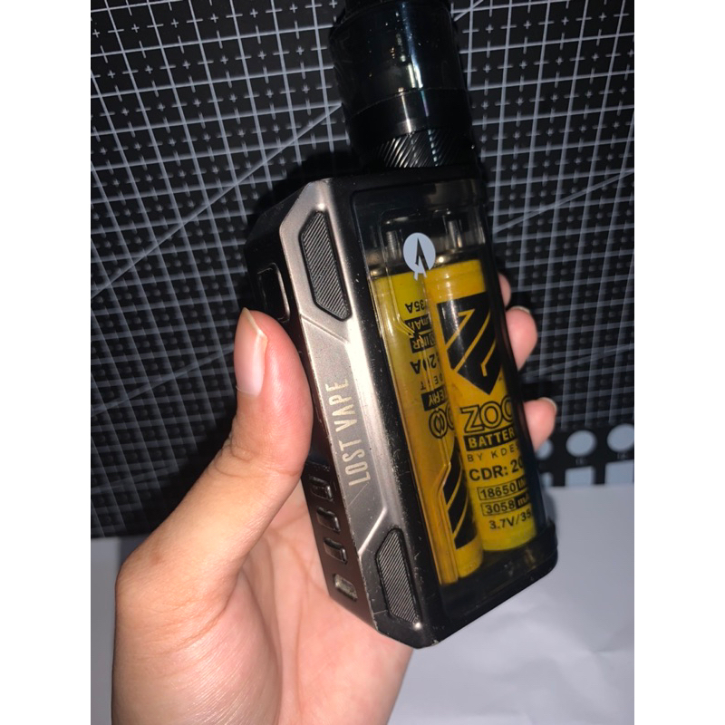 Jual MOD THELEMA QUEST 200W CLEAR BLACK CASE BY LOST VAPE [PRELOVED ...