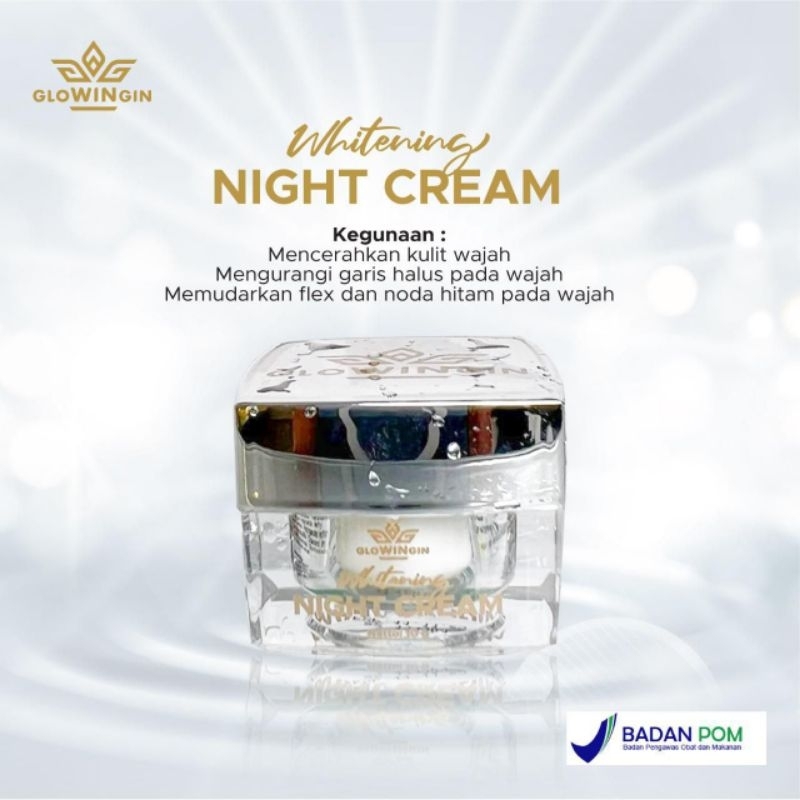 Jual Glowingin Night Cream (luminos/acne/whitening) | Shopee Indonesia