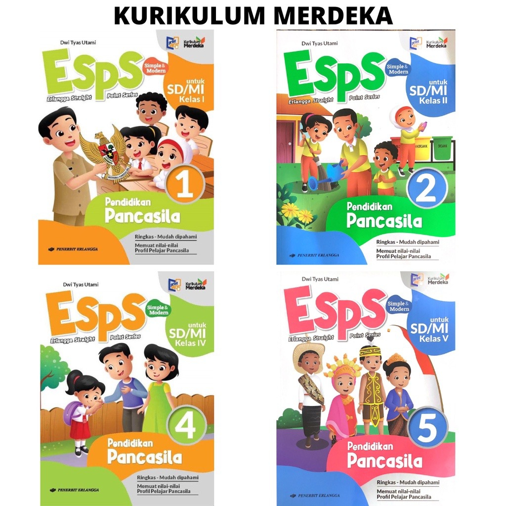 Jual BUKU ESPS PENDIDIKAN PANCASILA PPKN UNTUK SD/MI KURIKULUM MERDEKA ERLANGGA | Shopee Indonesia