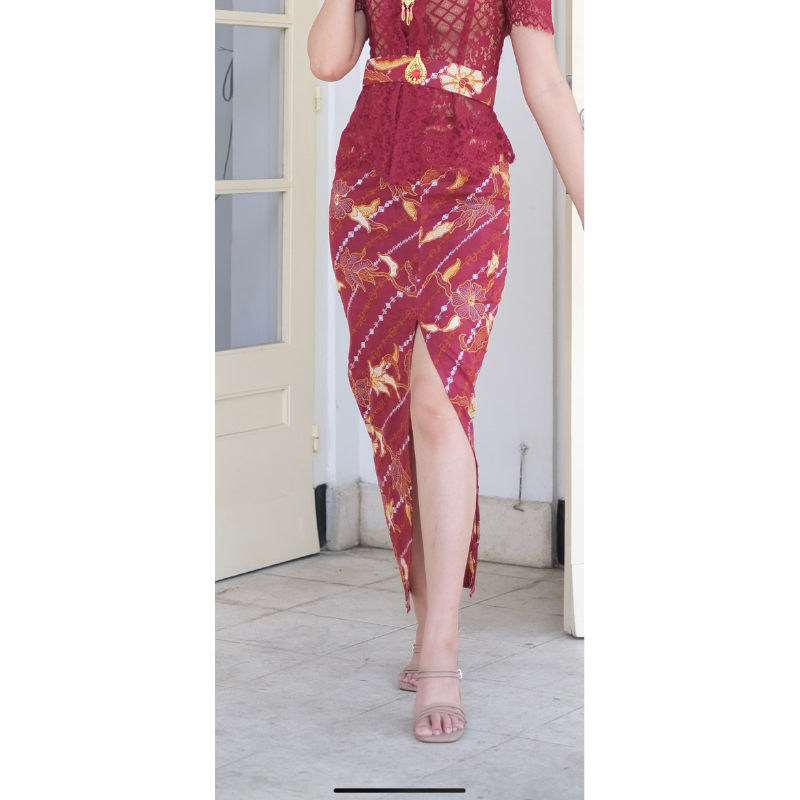 Jual Rok Batik Span Belahan Samping | Rok Wisuda Kondangan Kerja ...