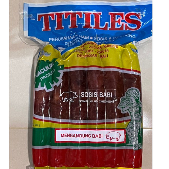 Jual Sosis Babi Titiles Bali 500 gr | Shopee Indonesia