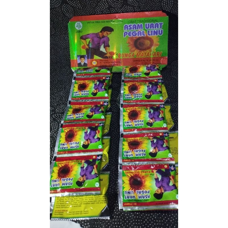 Jual Cap BUNGA MATAHARI ORIGINAL KAPSUL HERBAL ASAM URAT | Shopee Indonesia