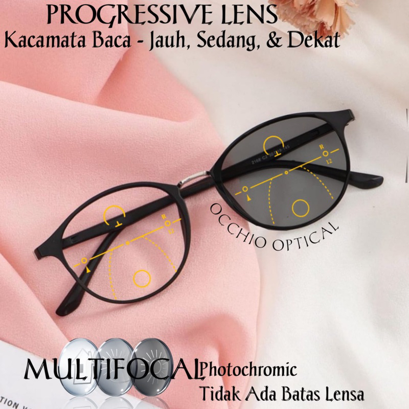 Jual Kacamata Progresif Photochromic Antiradiasi Pria/Wanita | Kacamata ...