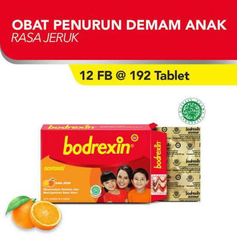 Jual ( 2 BOX ) Bodrexin Tablet Isi 3 Strip / Bodrexin Obat Demam Pusing ...
