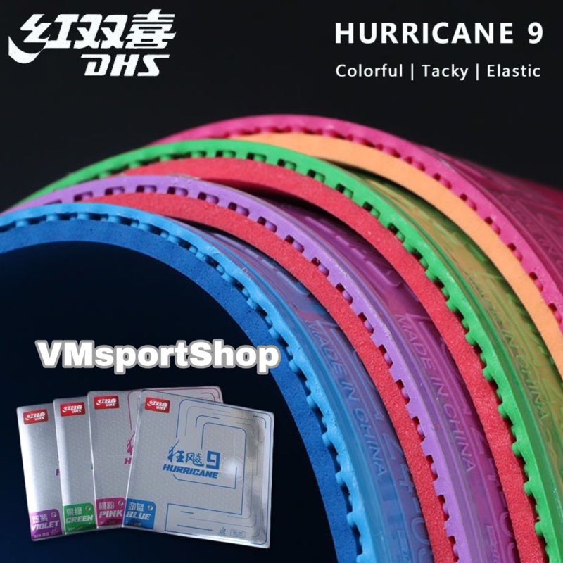 Jual DHS Hurricane 9 - Karet Bet Bat Pingpong | Shopee Indonesia
