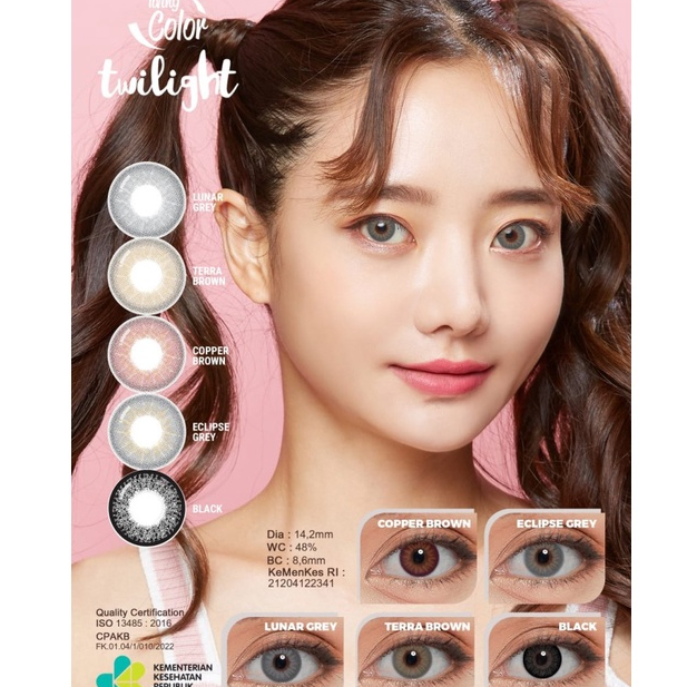Jual JUAL SOFTLENS LIVING COLOR - TWILIGHT Black / Eclipse Gray / Lunar ...