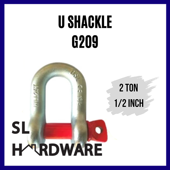 Jual U Shackle 2 Ton 1/2 Inch D Shackle 2 Ton 1/2 inch Shackle 2 Ton ...