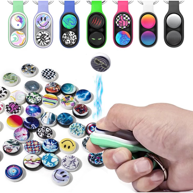 Jual POPPUCK Mainan Fidget PopPuck Magnetik Elastis POP PUCK Spinner ...