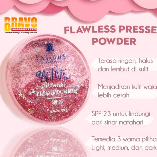 Jual Bravo Bojonegoro - La tulipe Flawless Pressed Powder 13Gr | Shopee ...