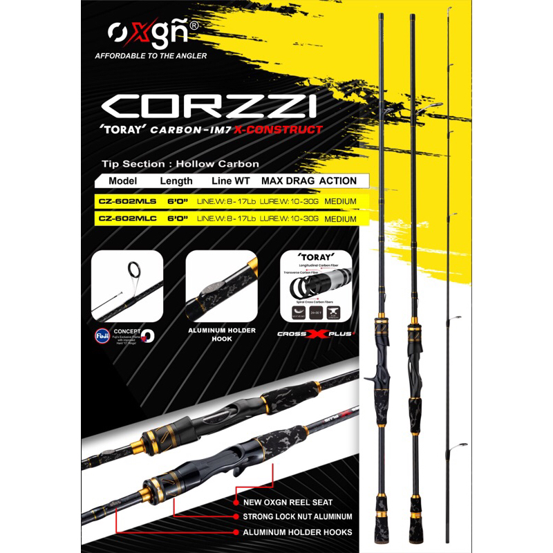 Jual JORAN PANCING OXGN CORZZI 602 I 8-17 LB I SPINNING & BAIT CASTING ...