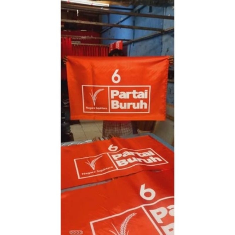 Jual bendera partai buruh 1 pack isi 100 bendera partai buruh 1 pak isi ...