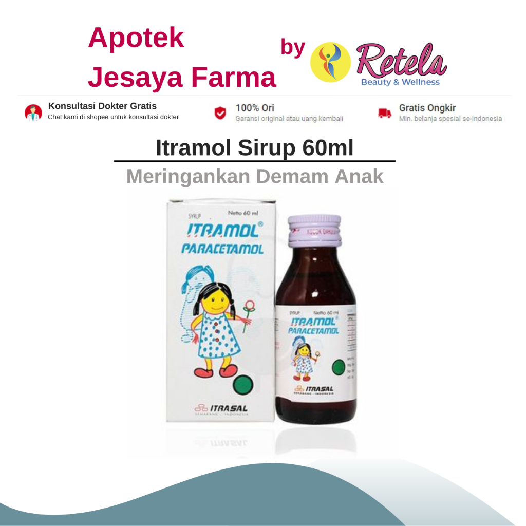 Jual ITRAMOL 120MG/5ML SYR 60ML | Shopee Indonesia