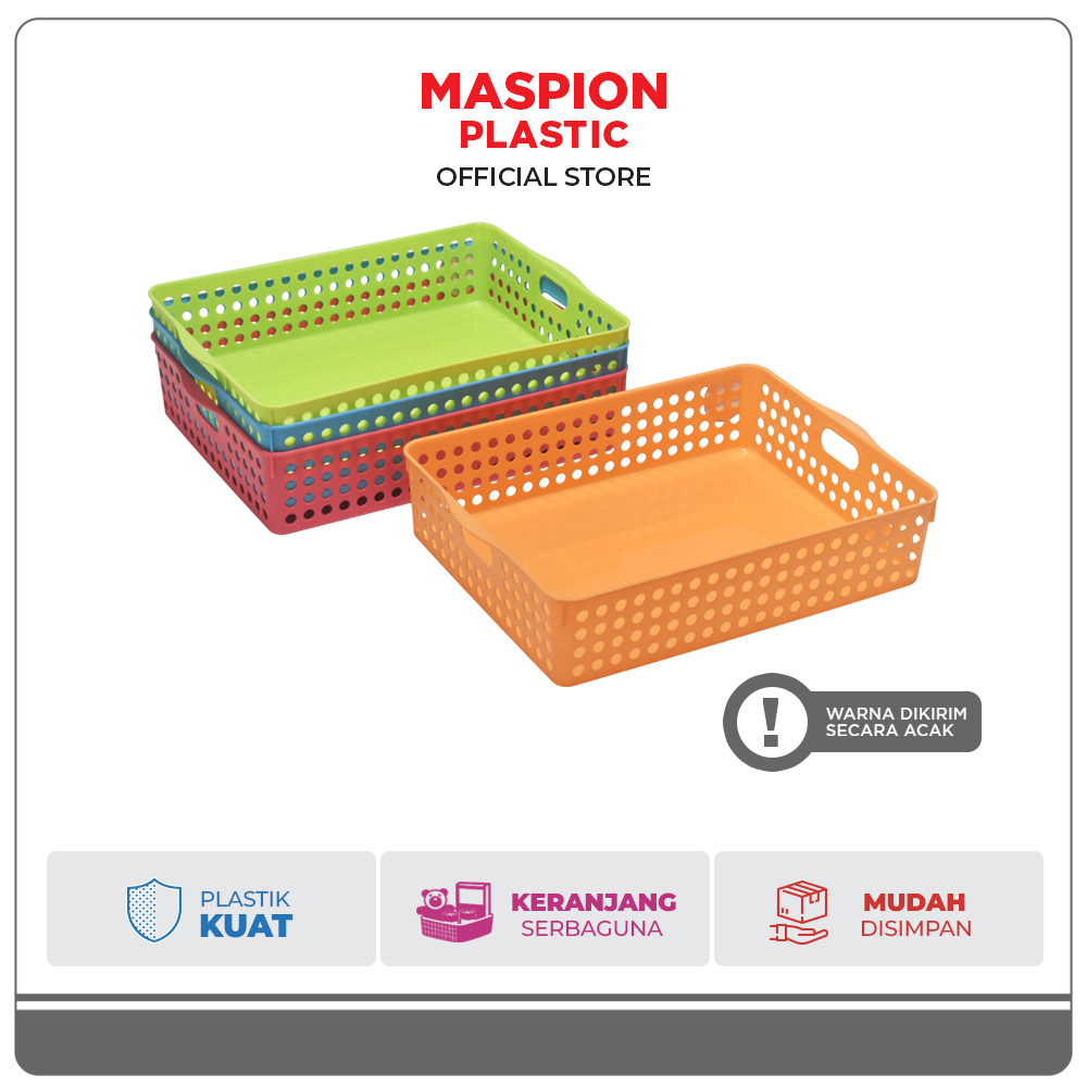 Jual Maspion Plastic Tempat File/Kertas A4 Stock Basket Isi 4 pcs ...