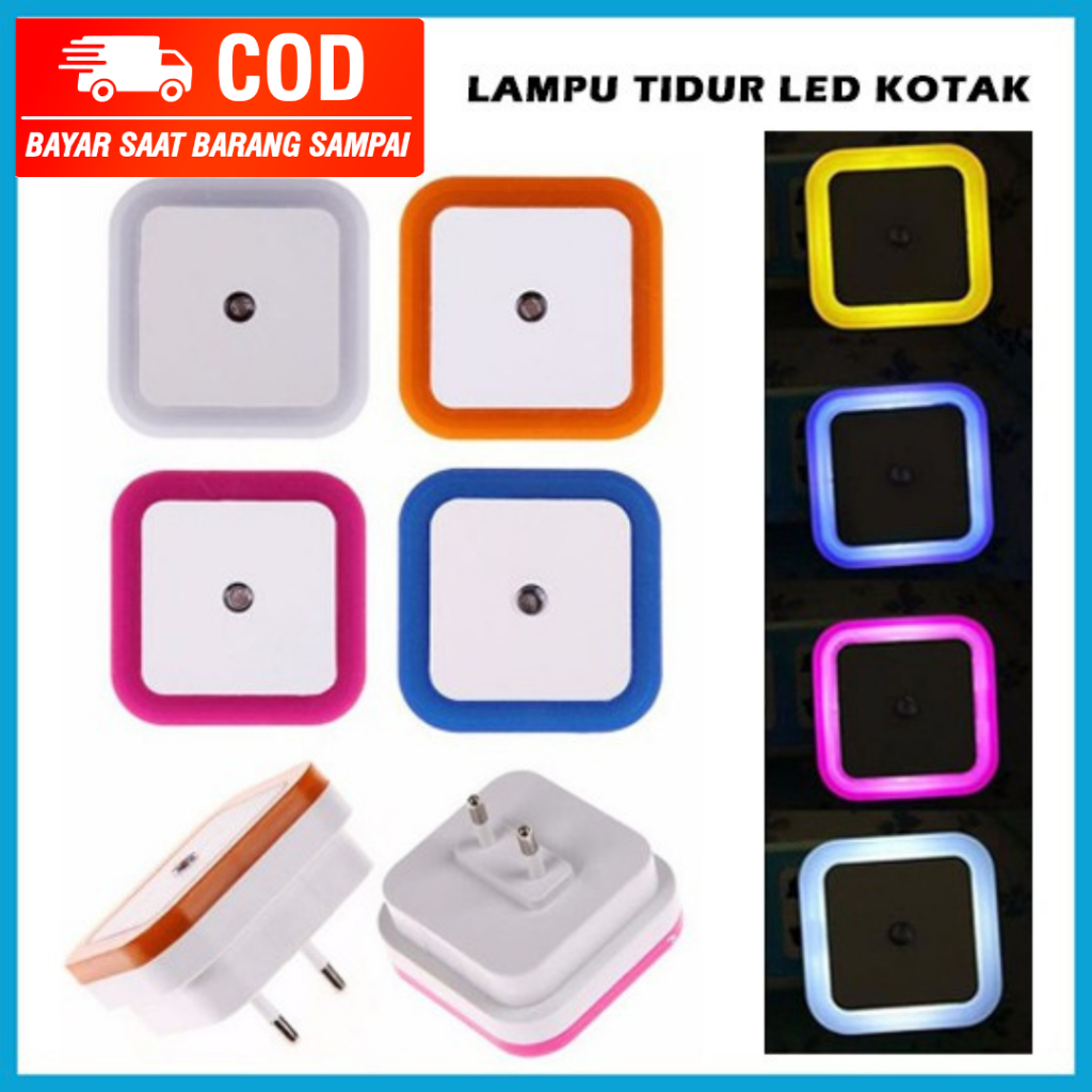 Jual Lampu Tidur LED Otomatis Sensor Cahaya Colok Listrik Dinding ...