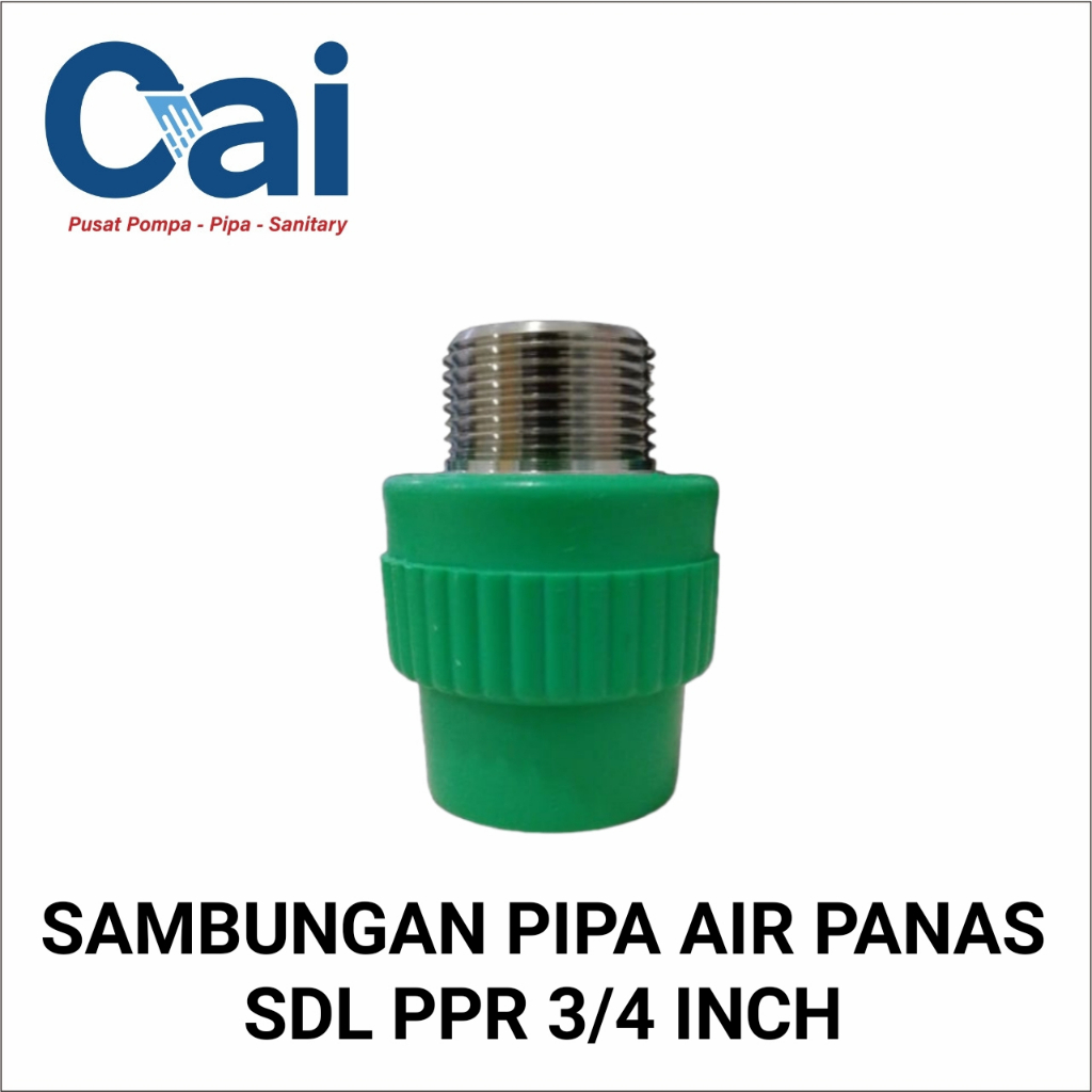 Jual SAMBUNGAN PIPA AIR PANAS DINGIN - SDL 3/4 INCH PPR - FITHING PIPA ...