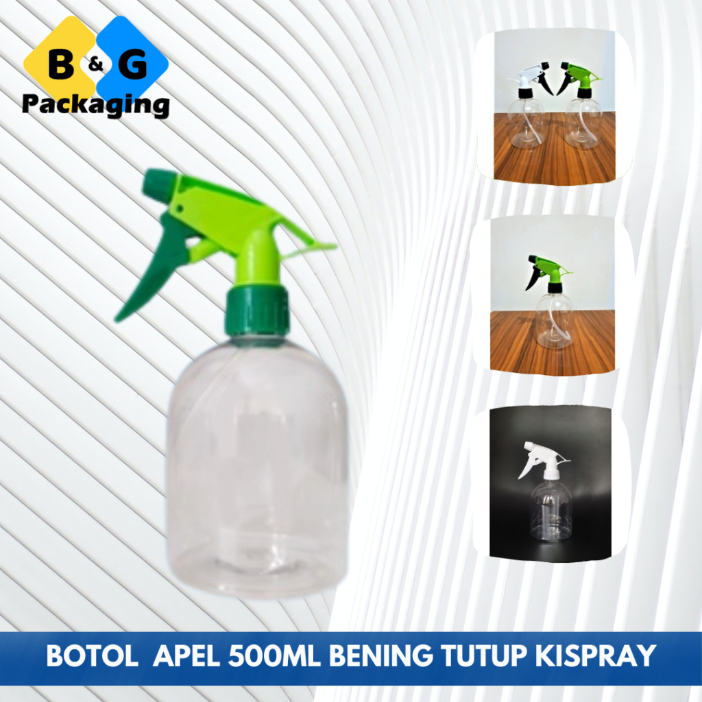 Jual BOTOL APEL BULAT TUTUP KISPRAY TRIGGER 500ML / BOTOL BIG TRIGGER 500ML SPRAY BOTOL SABUN ...