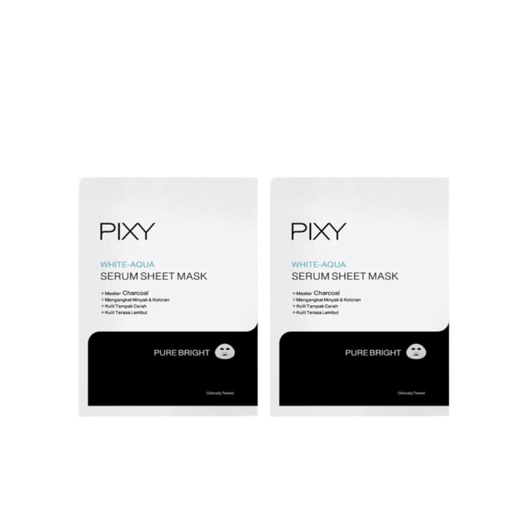 Jual Pixy Sheet Mask White Aqua Serum Pure Bright 2 x 20 gr | Shopee ...