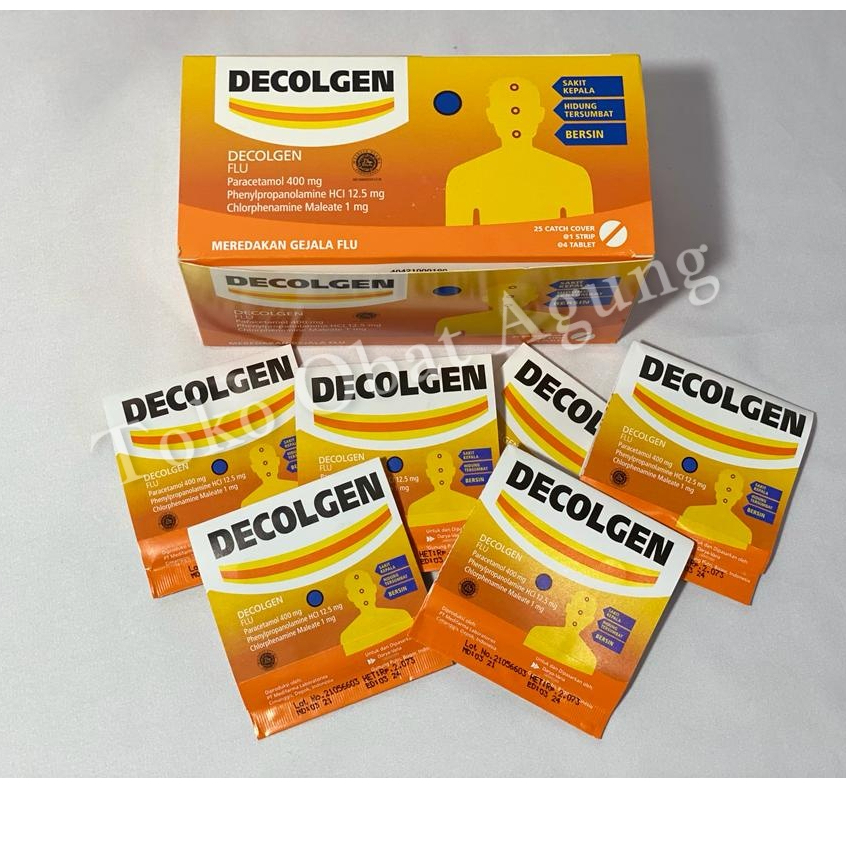 Jual Decolgen Tablet BUNDLING 2 Strip (1 Strip Isi 4 Tablet). Obat Flu ...