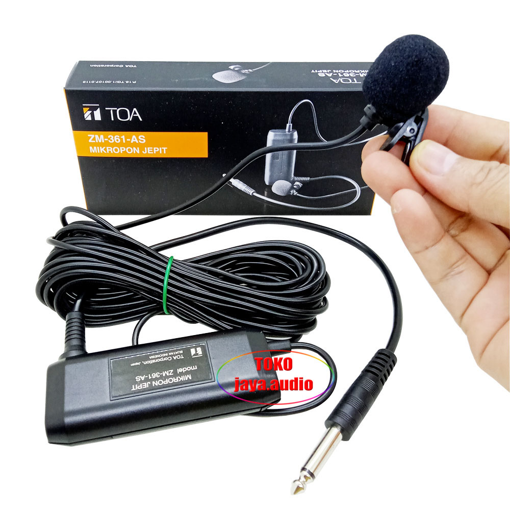 Jual Microphone TOA ZM-361 AS Mik Kancing Mic Jepit Original TOA Mik ...