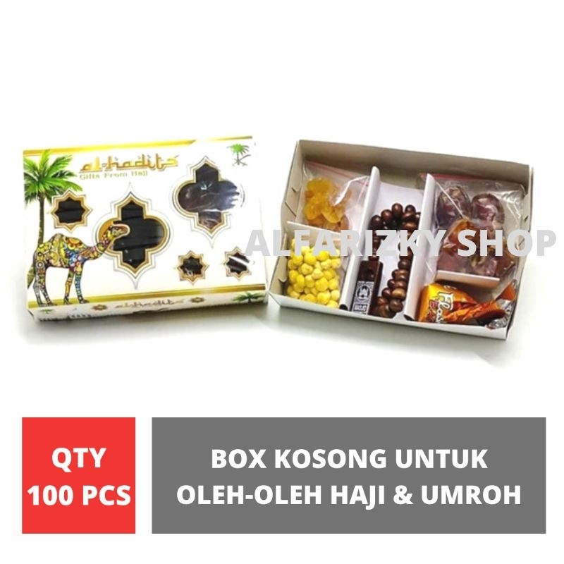 Jual BOX OLEH-OLEH UMROH DAN HAJI/KOTAK KURMA BAHAN TEBAL ISI 100 SET ...