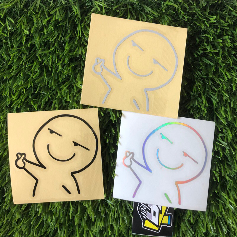 Jual STICKER MIDDLE FINGER PUCEK ANIMASI LUCU STIKER SARANGHEO BUCIN ...