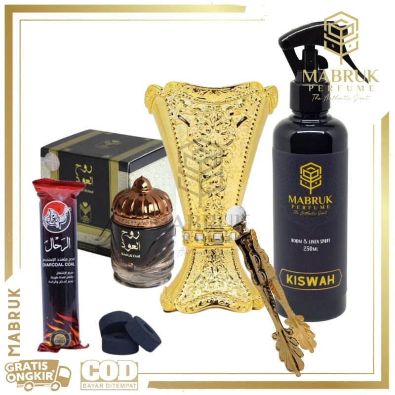 Jual Paket Set Bukhur Lengkap Mabakhara Tempat Dupa Mini Bakhoor Arang ...