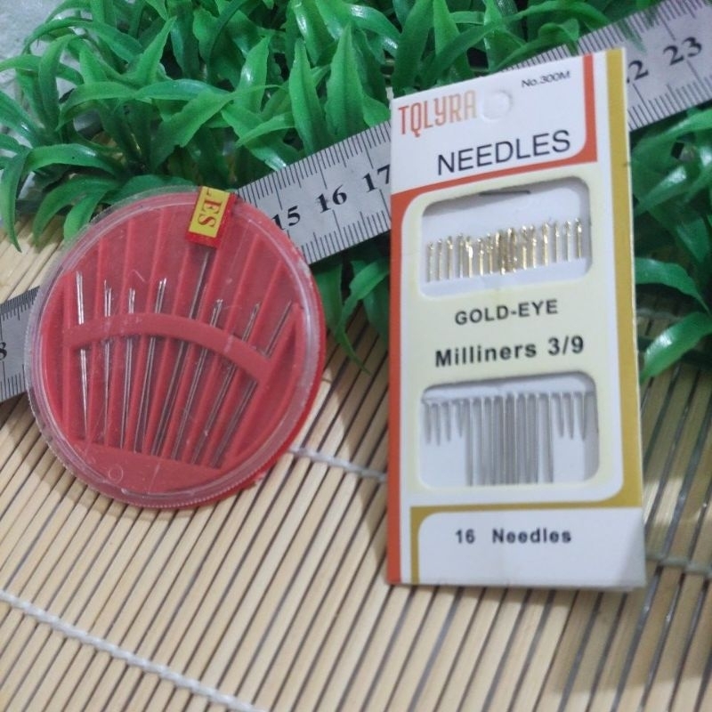 Jual Jarum Set JARUM JAHIT TANGAN REGAL GOLD EYE MILINERS 3/9 isi 16pcs ...