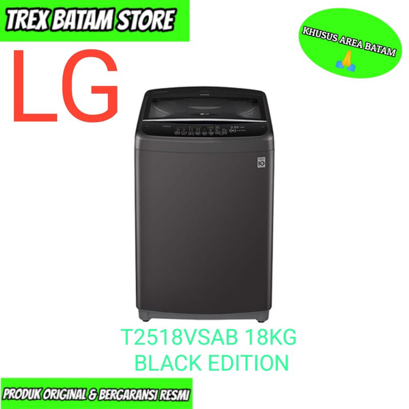 Jual LG T2518VSAB 18KG BLACK EDITION MESIN CUCI TOP LOADING INVERTER (BATAM) | Shopee Indonesia