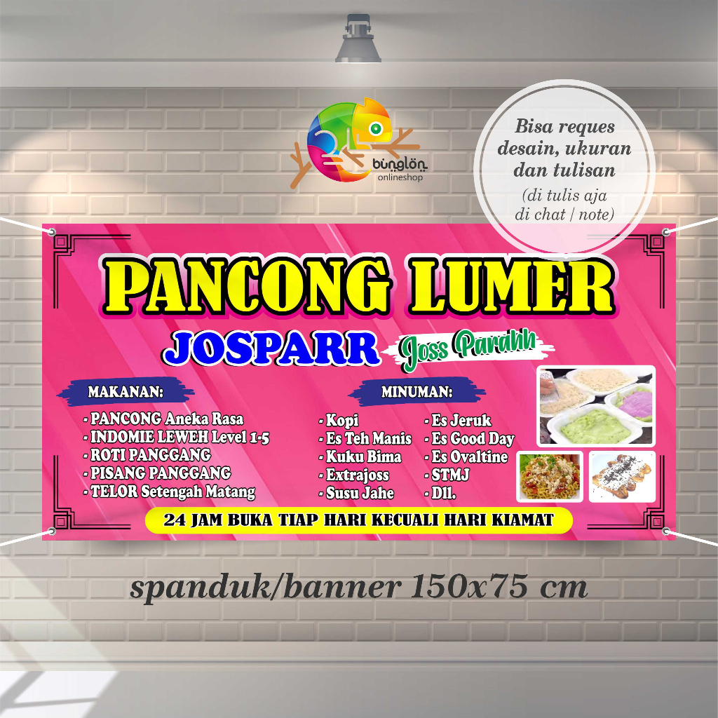 Jual Spanduk, Banner Kue Pancong Lumer | Shopee Indonesia