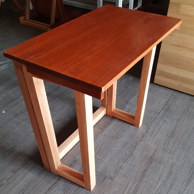 Jual Meja Lipat Minimalis Full Kayu Solid ( 50x30x50 cm ) | Shopee Indonesia