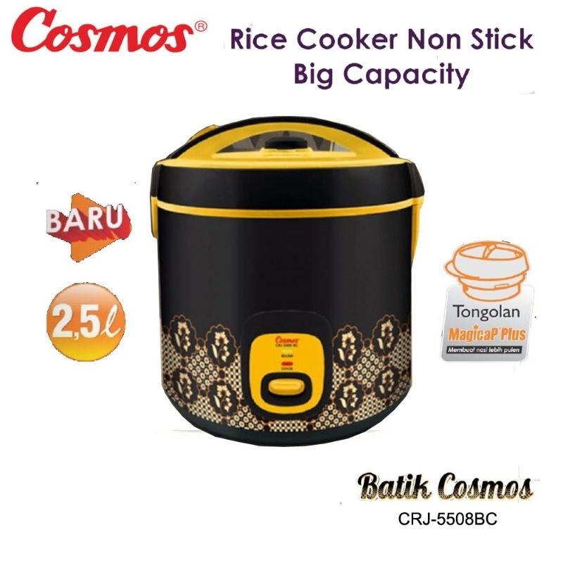 Jual RICE COOKER COSMOS 2.5L CRJ-5508 BATIK / MAGIC COM COSMOS CRJ5508 ...